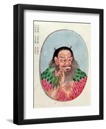 'The Legendary Emperor Shen-Nung, Illustration from a "Pen Tsao," 18th ...