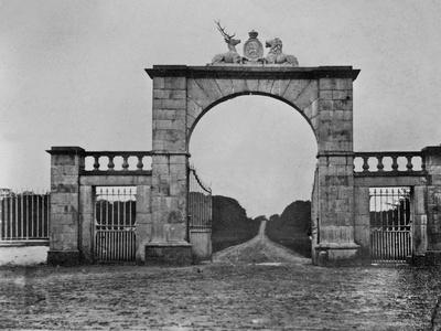 'The Lion Gate at Mote Park, the Crofton Family Home, C.1859' Giclee ...