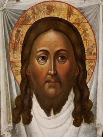 'The Mandylion, the Face of the Saviour on a White Kerchief, Moscow, 1742' Giclee Print ...