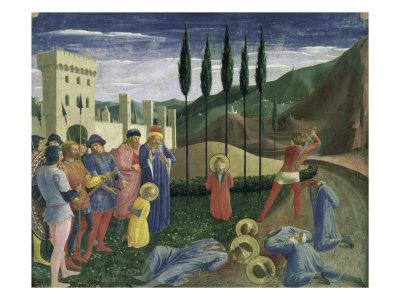 'The Martyrdom of Saints Cosmas and Damian' Giclee Print - Fra Angelico ...