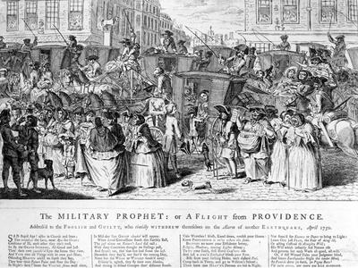 'The Military Prophet, or a Flight from Providence, 1750' Giclee Print ...