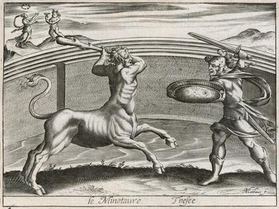 'The Minotaur, Half Man Half Bull, is Here Depicted as Bull up to the ...