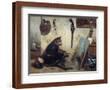 'The Monkey Painter by Alexandre Gabriel Decamps' Giclee Print ...