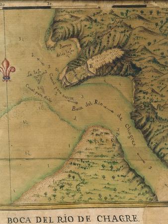 'The Mouth of the Chagres River from Map of Panama, 1744' Giclee Print ...
