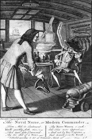 'The Naval Muse, or Modern Commander, 1750' Giclee Print | AllPosters.com