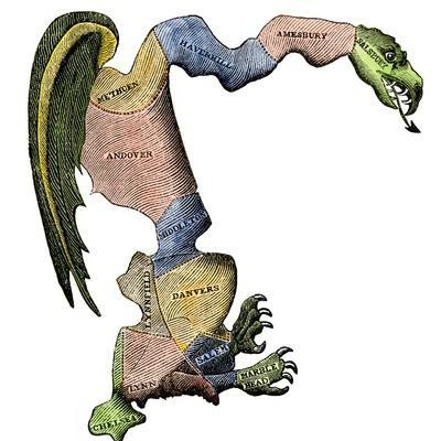 'The Original Gerrymander - Massachusetts Towns Formed into a ...
