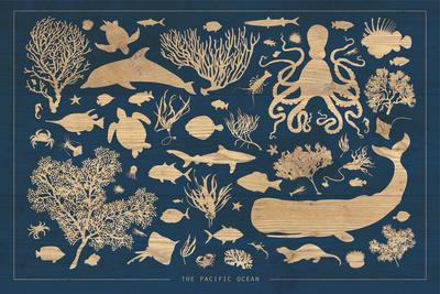 'The Pacific Ocean' Giclee Print - Clara Wells | AllPosters.com