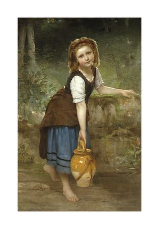 'The Pitcher Girl' Premium Giclee Print - Victor Thirion | AllPosters.com