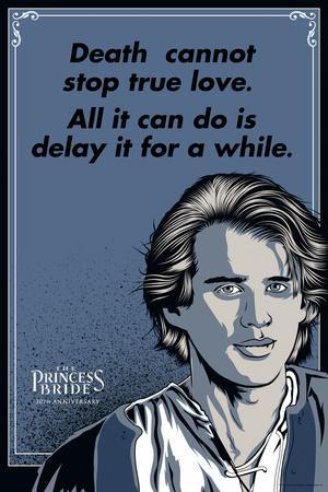 'The Princess Bride - Death Cannot Stop True Love (Westley)' Poster ...