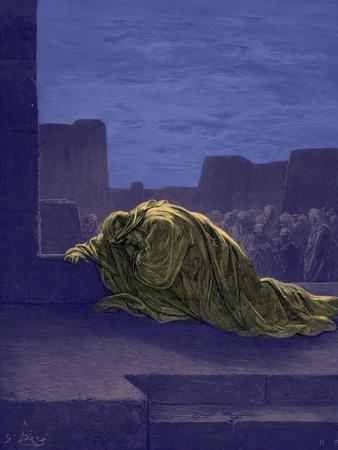 'The prophet Ezra praying, by Gustave Doré - Bible' Giclee Print ...