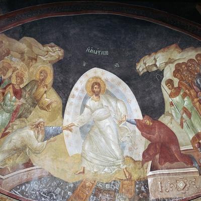 'The Resurrection in the church of St Saviour in Chora, 14th century ...