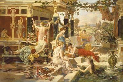 'The Roman Bath' Giclee Print - Emmanuel Oberhausen | AllPosters.com