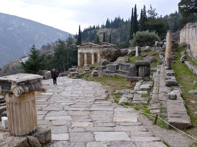 'The Ruins of Ancient Delphi, UNESCO World Heritage Site, Greece ...