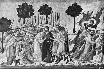'The Seizing of Jesus from the Maesta Altarpiece by Duccio Di ...