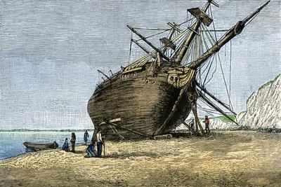 'The Ship HMS Beagle Used by Charles Darwin (1809-1882) on His ...