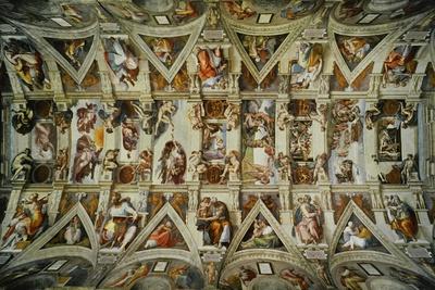 'The Sistine Chapel; Ceiling Frescos after Restoration' Giclee Print ...