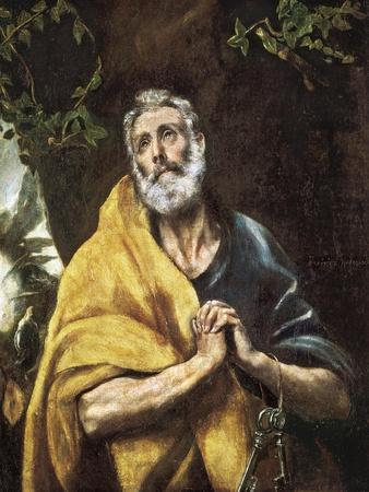 The Tears of Saint Peter”, c.1594-1604' Giclee Print - El Greco ...