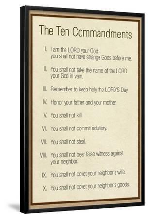 'The Ten Commandments - Catholic' Posters | AllPosters.com