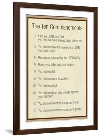 'The Ten Commandments - Catholic' Posters | AllPosters.com