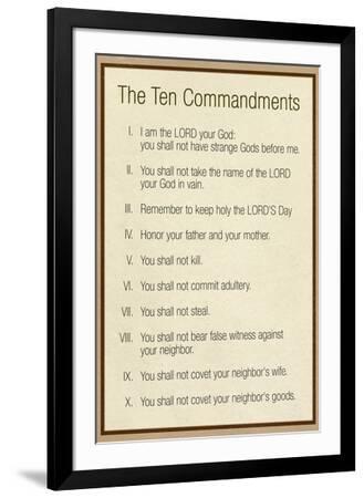 'The Ten Commandments - Catholic' Posters | AllPosters.com