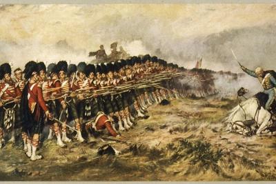 'The "Thin Red Line" of the 93rd Highlanders Repel the Russian Cavalry ...