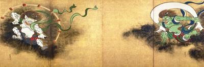 'The Thunder God Raijin (left) and the Wind God Fujin (right), c.1700 ...