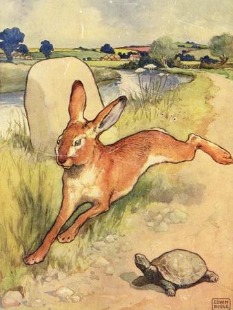 'The Tortoise and the Hare from Aesop's Fables, London' Giclee Print ...