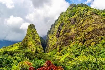 'The Towering Monolith Covered in Tropical Plant Life known as the 'Lao ...