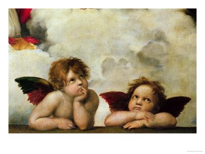 'The Two Angels' Giclee Print - Raphael | AllPosters.com