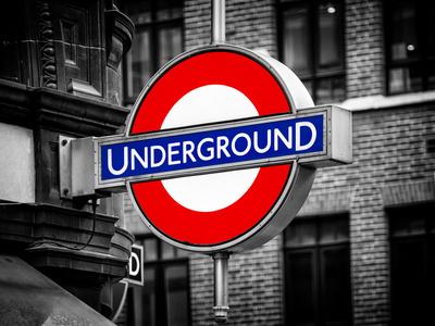 'The Underground - Subway Station Sign - London - UK - England - United ...