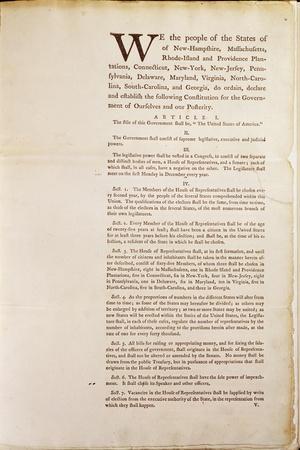 'The United States Constitution, 1787' Giclee Print - American School ...