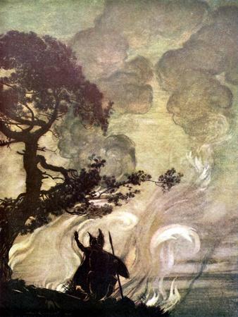 'The Valkyrie / Die Walküre' Giclee Print - Arthur Rackham | AllPosters.com