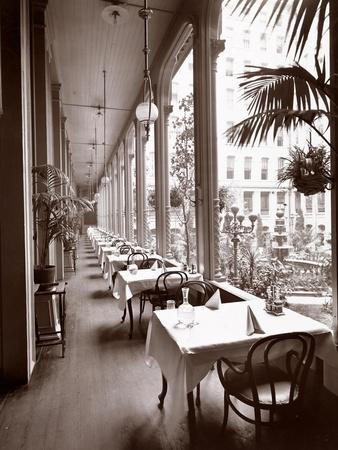 'The Veranda at the Park Avenue Hotel, 1901 or 1902' Giclee Print ...