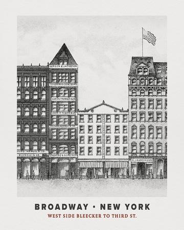 'Broadway Focus - Bleecker' Poster - The Vintage Collection ...