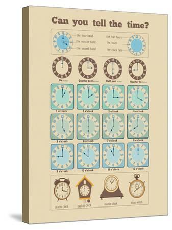 'Can You Tell The Time? I' Stretched Canvas Print - The Vintage ...