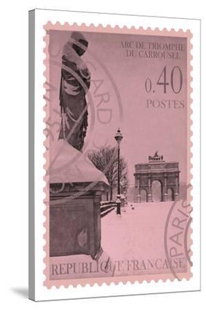 'Retro Stamp I' Stretched Canvas Print - The Vintage Collection ...