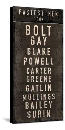 'The Fastest Men' Stretched Canvas Print - The Vintage Collection ...