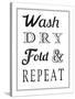 'Wash Dry Repeat' Stretched Canvas Print - The Vintage Collection ...