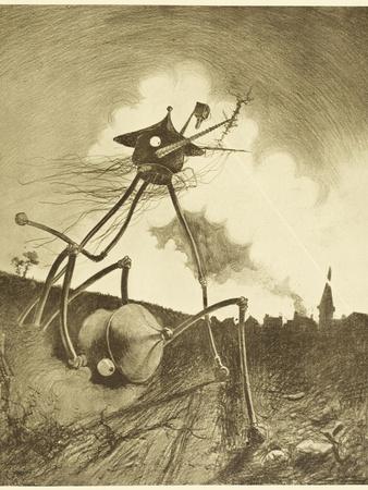'The War of the Worlds, a Martian Fighting-Machine in Action ...