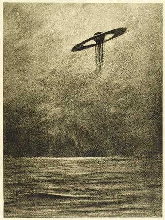 'The War of the Worlds, The Martian Flying-Machine Over the English ...