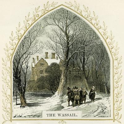 'The Wassail - illustration by Birket Foster' Giclee Print - Myles ...