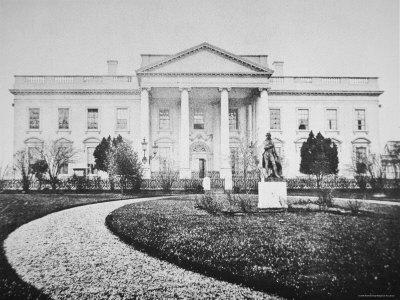 'The White House at the Time of the Inauguration of Abraham Lincoln ...