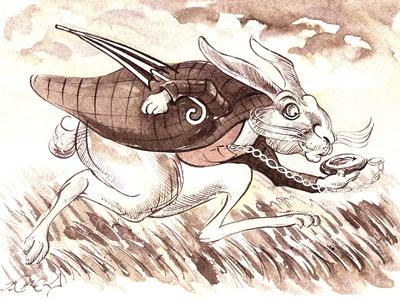'The White Rabbit - illustration to Lewis Carroll 's 'Alice's ...