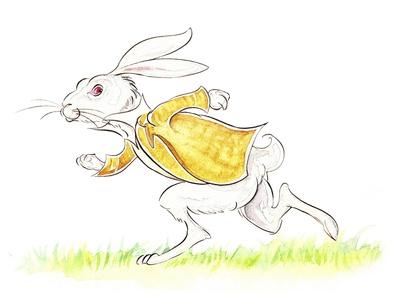 'The White Rabbit - illustration to Lewis Carroll 's 'Alice's ...