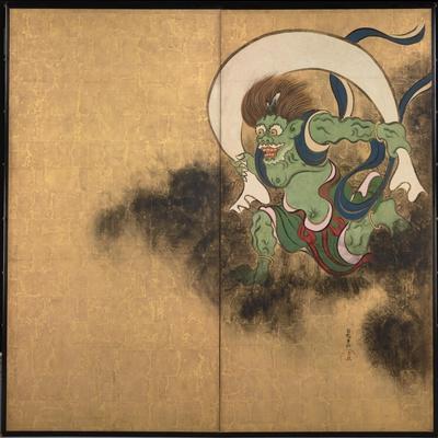 The Wind God. Right part of two-fold screens Wind God and Thunder God ...