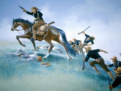 'Theodore Roosevelt Leads His 'Rough Riders' Up Kettle Hill/ San Juan ...