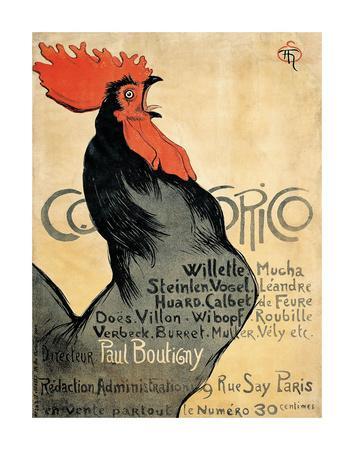 'Cocorico, 1899' Posters - Theophile-Alexandre Steinlen | AllPosters.com