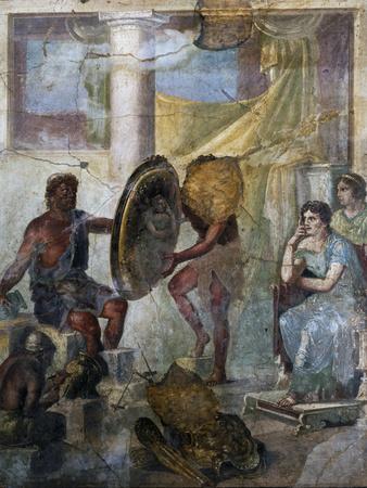 'Thetis and Hephaestus, Fresco in 3rd Pompeian Style, Uncovered in ...
