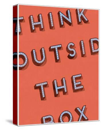 'Thinking Outside the Box' Stretched Canvas Print | AllPosters.com