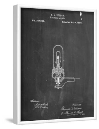 'Thomas Edison Light Bulb Patent' Prints | AllPosters.com